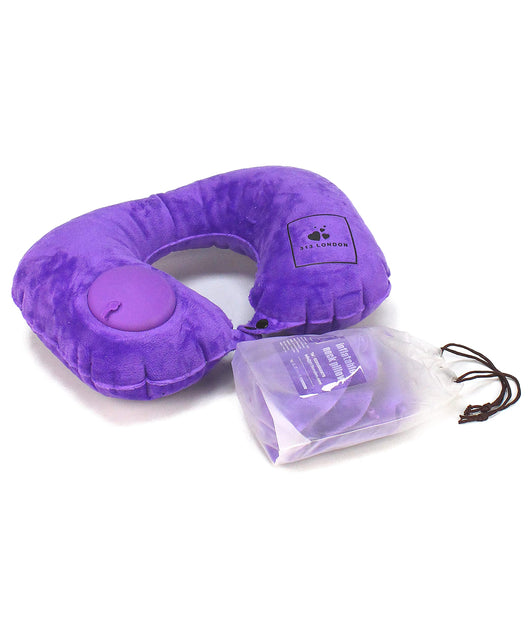Inflatable Neck Pillow - Purple Colour – 313 London